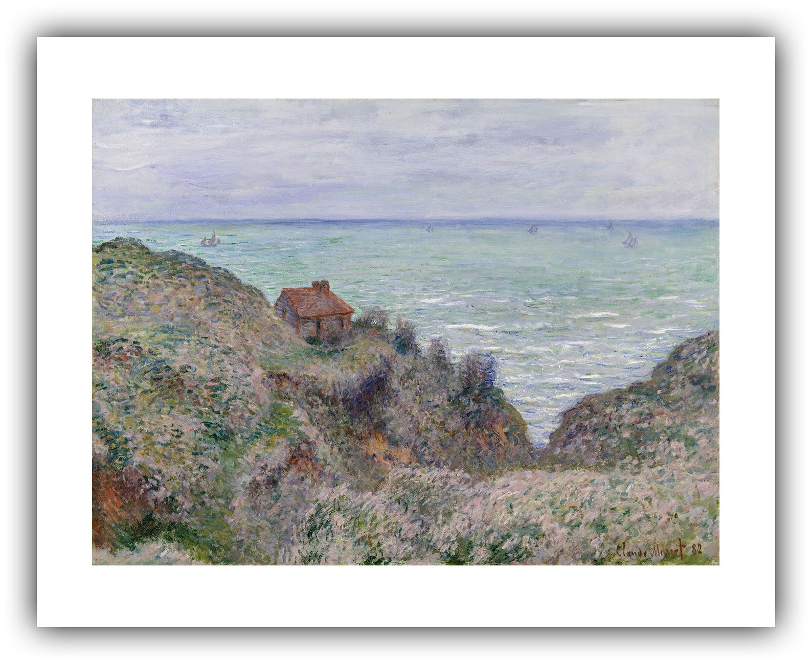 Claude Monet : Cabin of the Customs Watch (1882) - Giclee Fine Art ...