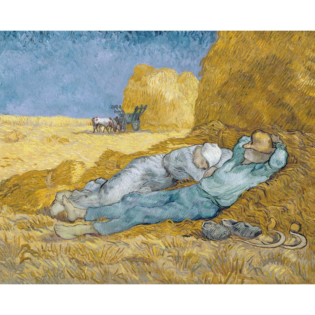 Vincent Van Gogh (after Millet) : Noon - Rest From Work (1890) - Giclee ...
