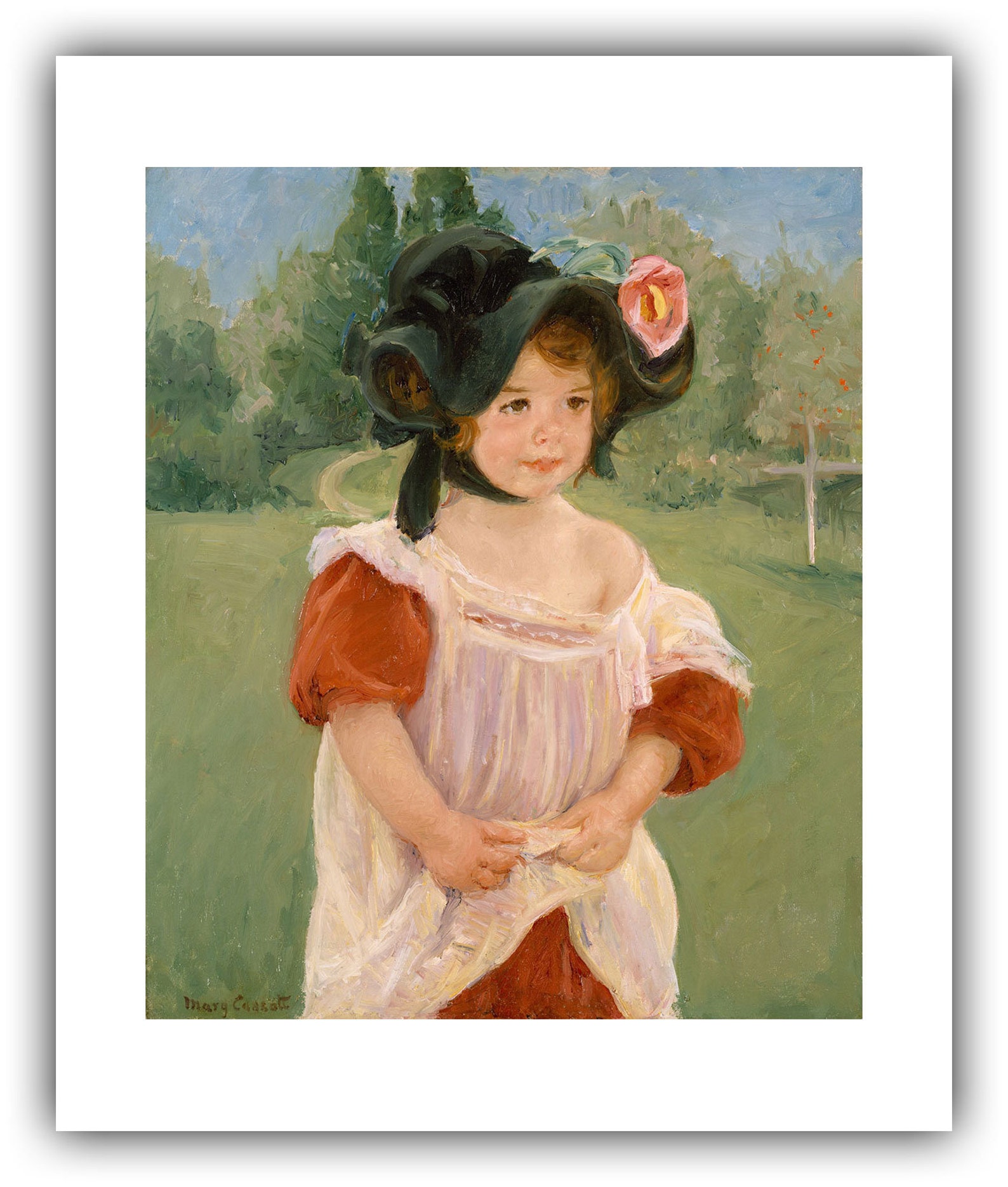 Mary Cassatt : spring Margot Standing in a | Etsy