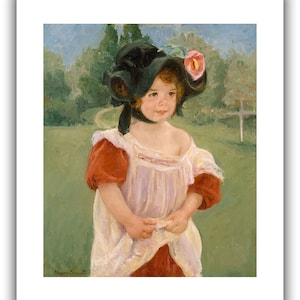 Mary Cassatt : Spring - Margot Standing in a Garden (1900) - Giclee ...