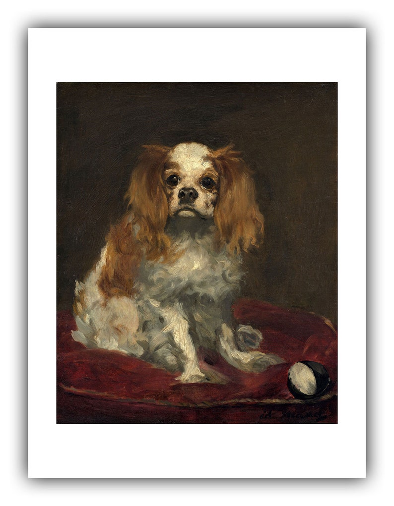 Edouard Manet : A King Charles Spaniel (c. 1866) - Giclee Fine Art ...