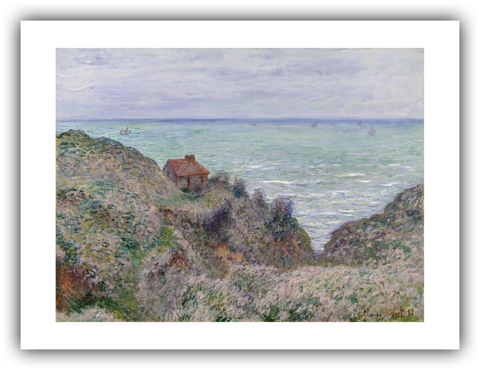 Claude Monet : Cabin of the Customs Watch (1882) - Giclee Fine Art ...