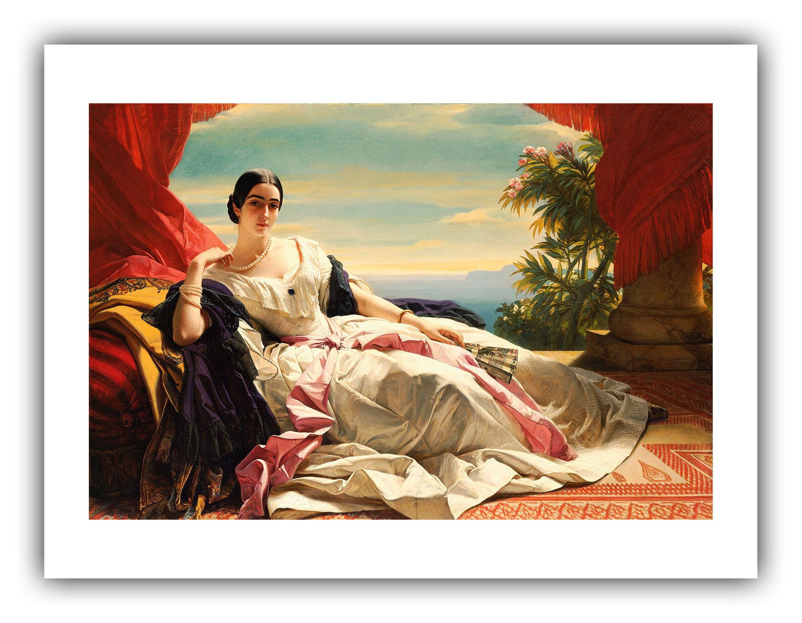 Franz Xaver Winterhalter : Portrait of Leonilla, Princess of Sayn ...