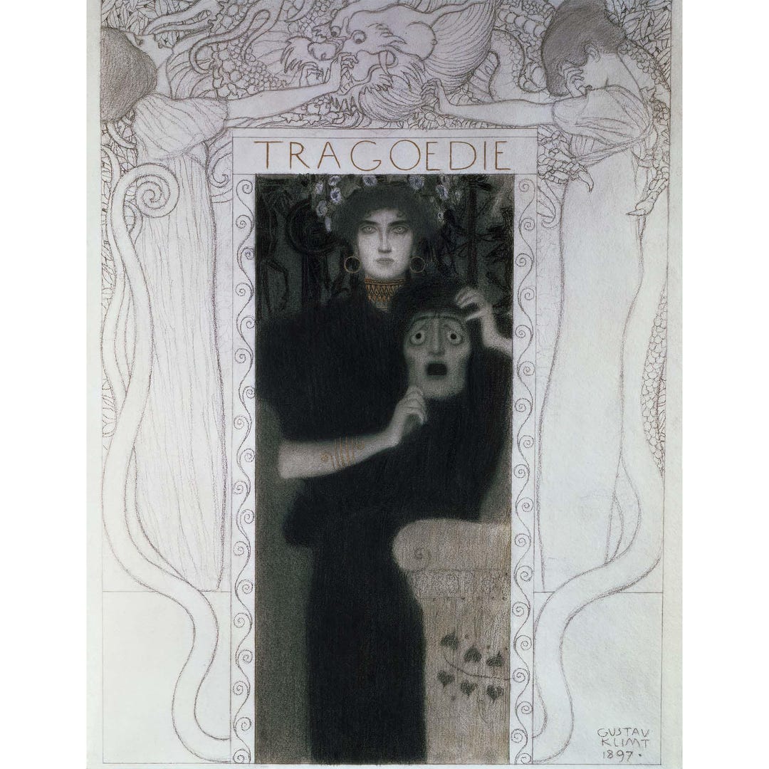 Gustav Klimt : Tragedy (1897) - Giclee Fine Art Print - Etsy