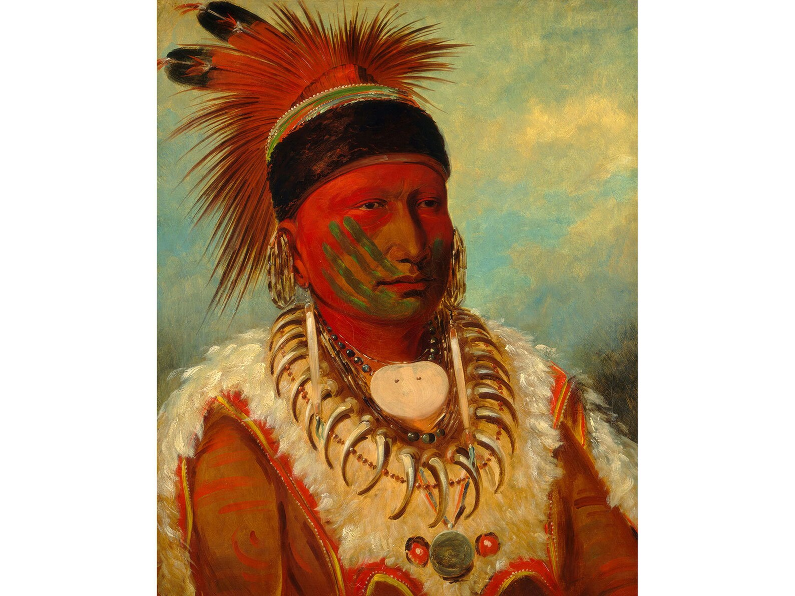 George Catlin : the White Cloud Head Chief of the Iowas - Etsy
