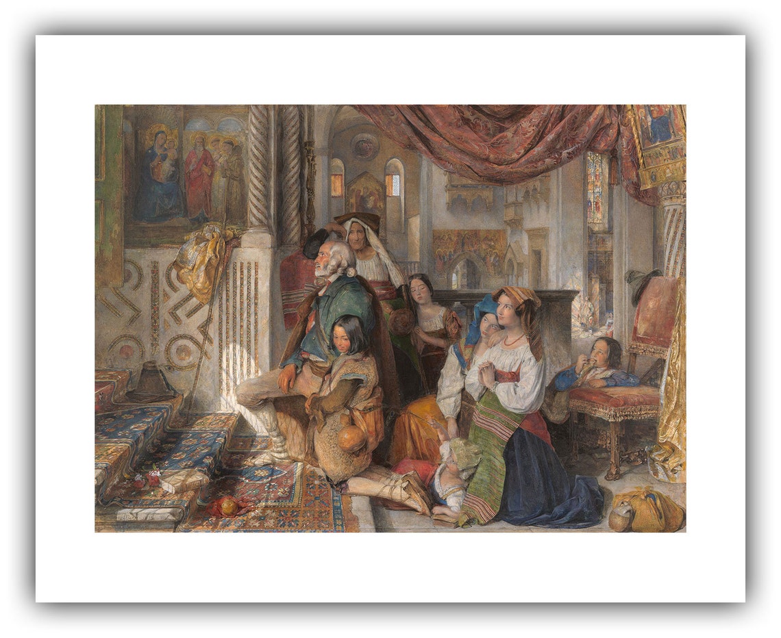 John Frederick Lewis : Roman Pilgrims 1854 Giclee Fine Art - Etsy