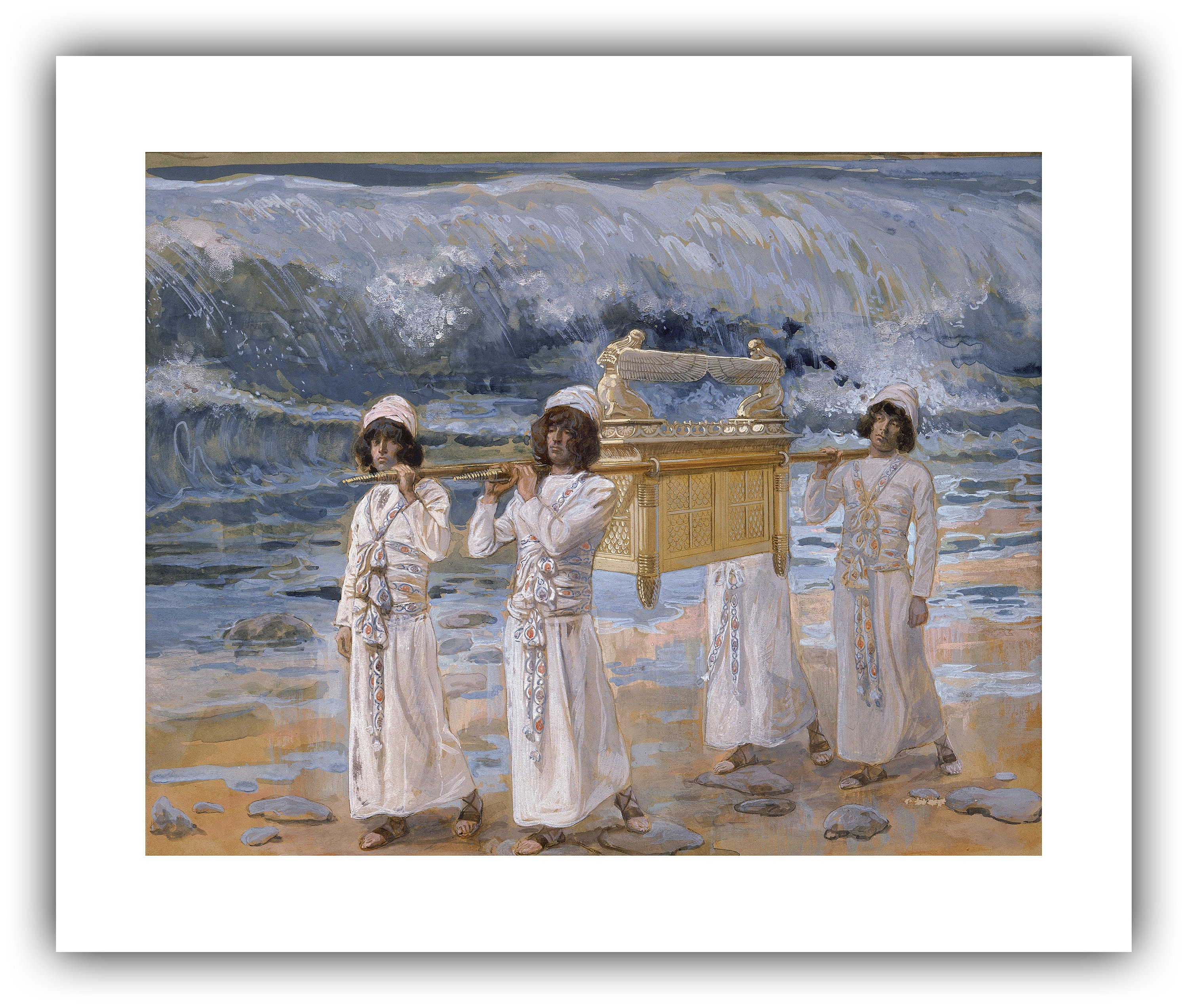 James Tissot : The Ark Passes Over the Jordan c. | Etsy
