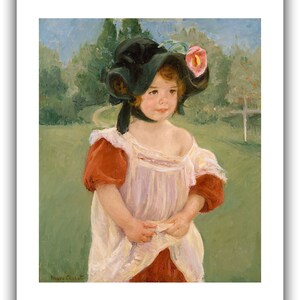 Mary Cassatt : Spring - Margot Standing in a Garden (1900) - Giclee ...