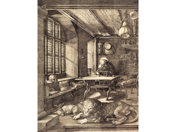 Albrecht Durer Master Print : Saint Jerome in His Study 1514 - Etsy