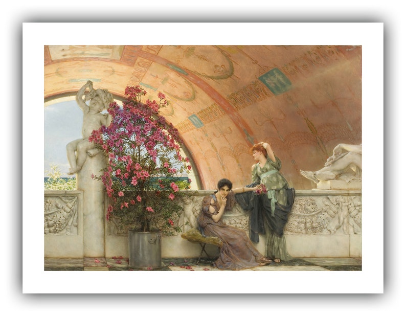 Lawrence Alma-tadema : Unconscious Rivals 1893 Giclee Fine - Etsy