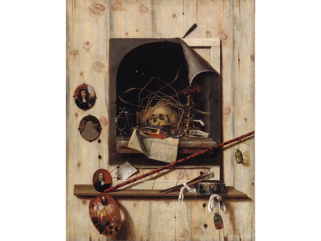 Cornelius Norbertus Gijsbrechts : Trompe L'oeil With Studio Wall and ...