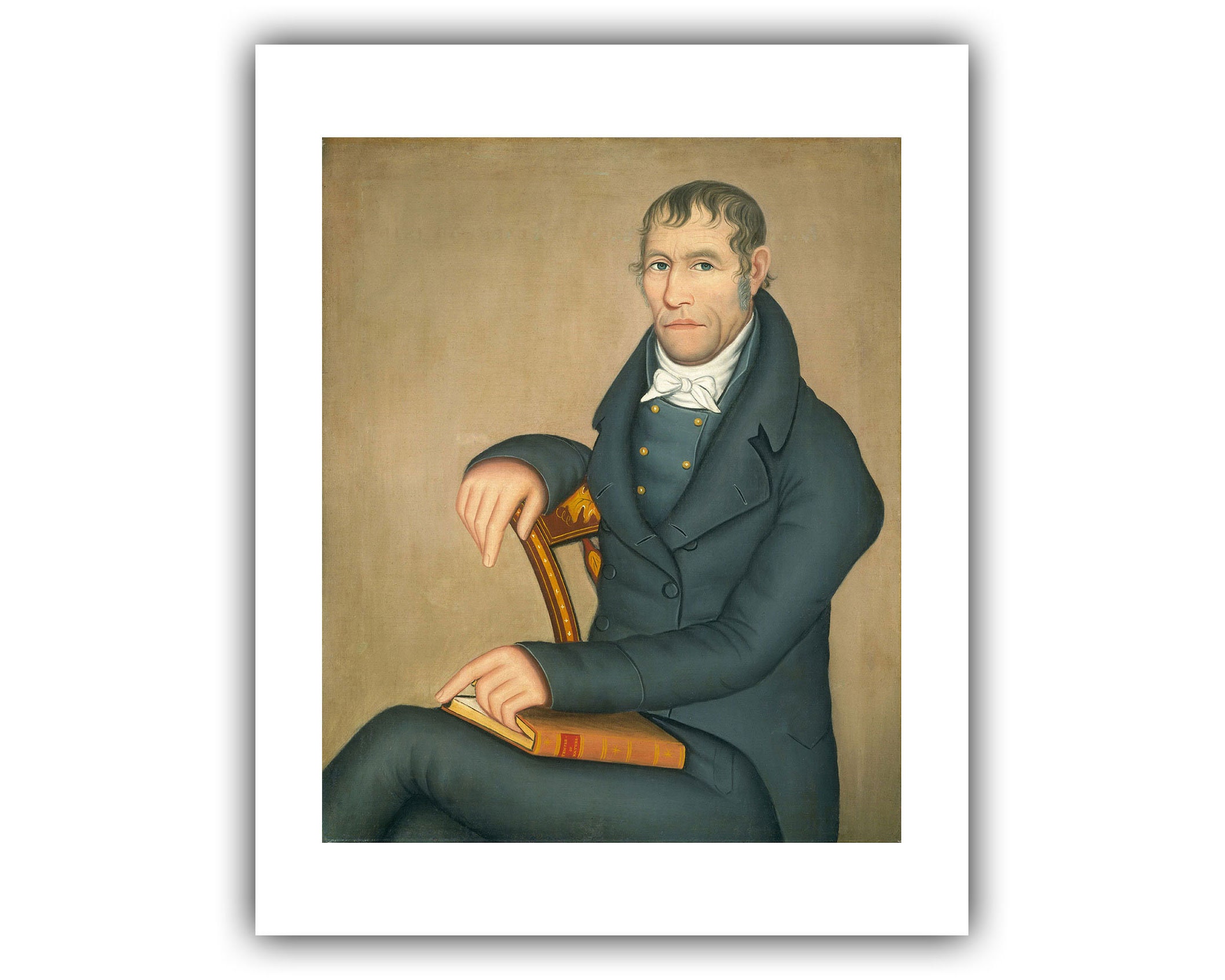 Ammi Phillips Folk Art : joseph Slade 1816 | Etsy