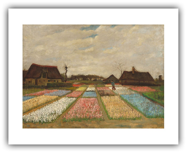 Vincent Van Gogh : Flower Beds in Holland (bulb Fields) (1883) - Giclee ...