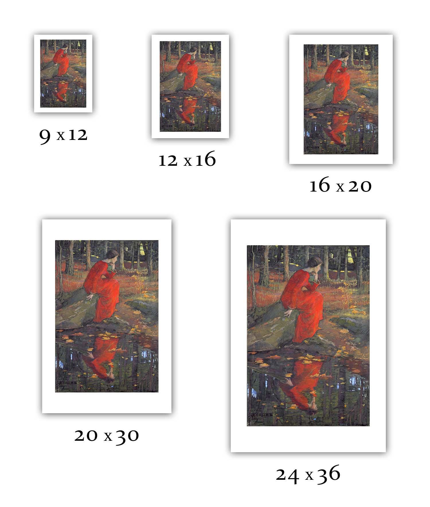 Elizabeth Adela Forbes : the Leaf (1800s) - Giclee Fine Art Print - Etsy