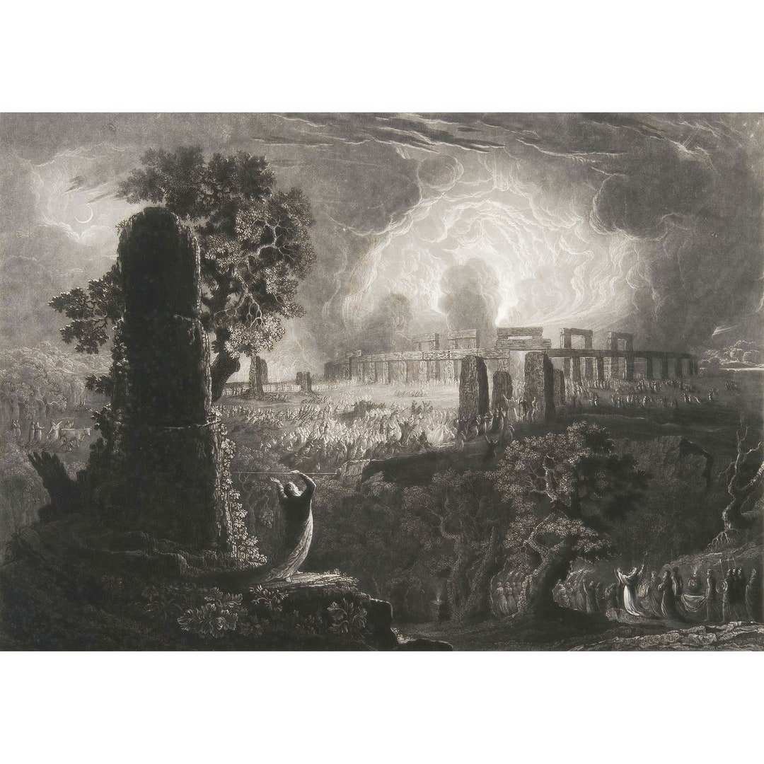 William Overend Geller : the Druid's Sacrifice (1886) - Giclee Fine Art ...