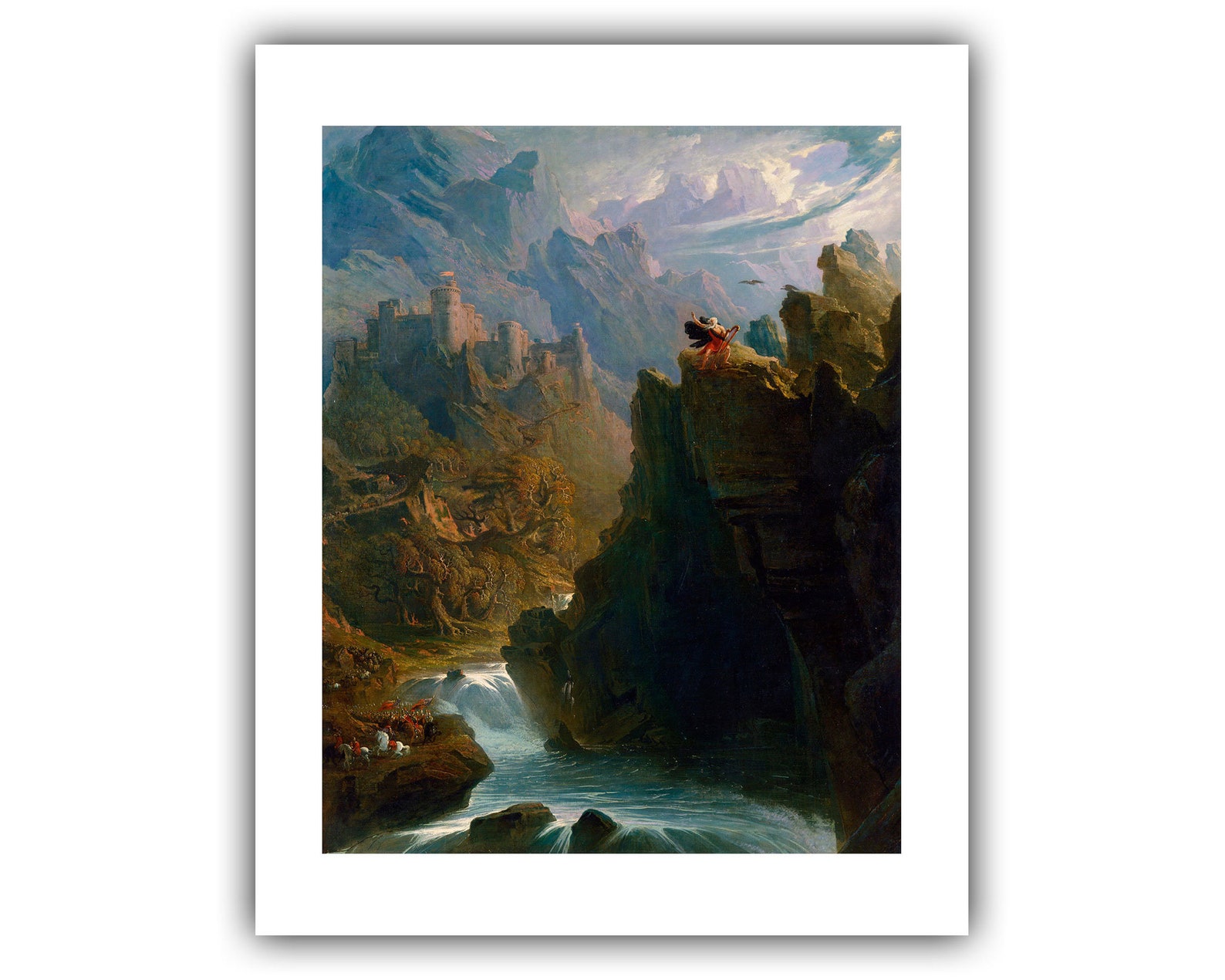 John Martin : The Bard c. 1817 Giclee Fine Art | Etsy