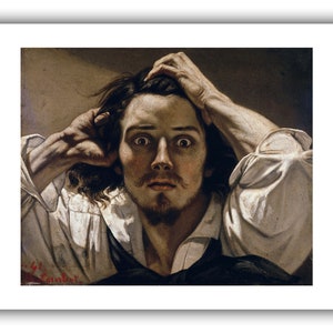 Gustave Courbet : the Desperate Man (1843-1845) - Giclee Fine Art Print ...