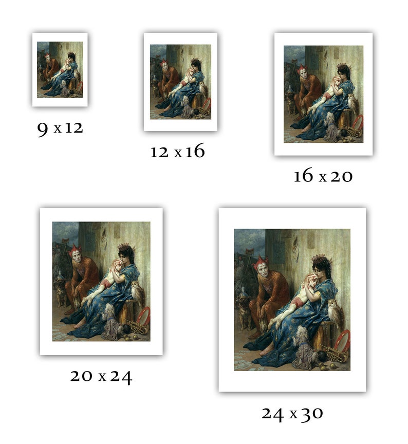 Gustave Dore : Les Saltimbanques (entertainers) (1874) - Giclee Fine ...