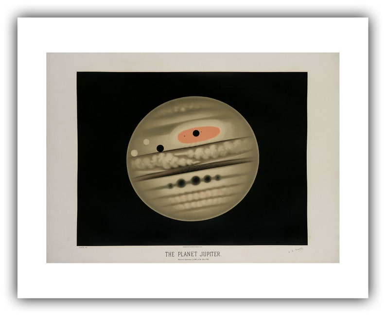 Etienne Leopold Trouvelot : the Planet Jupiter (the Trouvelot ...