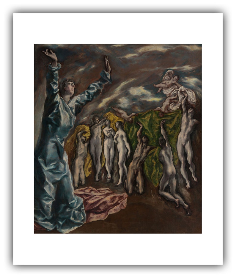El Greco : the Vision of Saint John (c. 1608-1614) - Giclee Fine Art ...