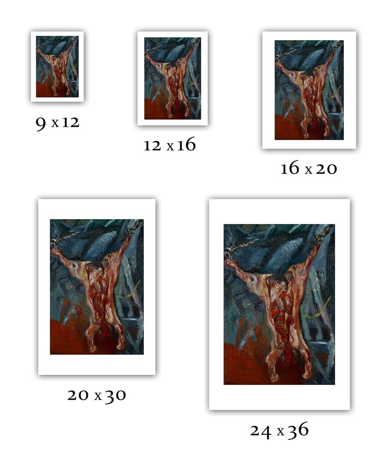 Chaim Soutine : Carcasse de bœuf 1925 Giclee Fine Art - Etsy France