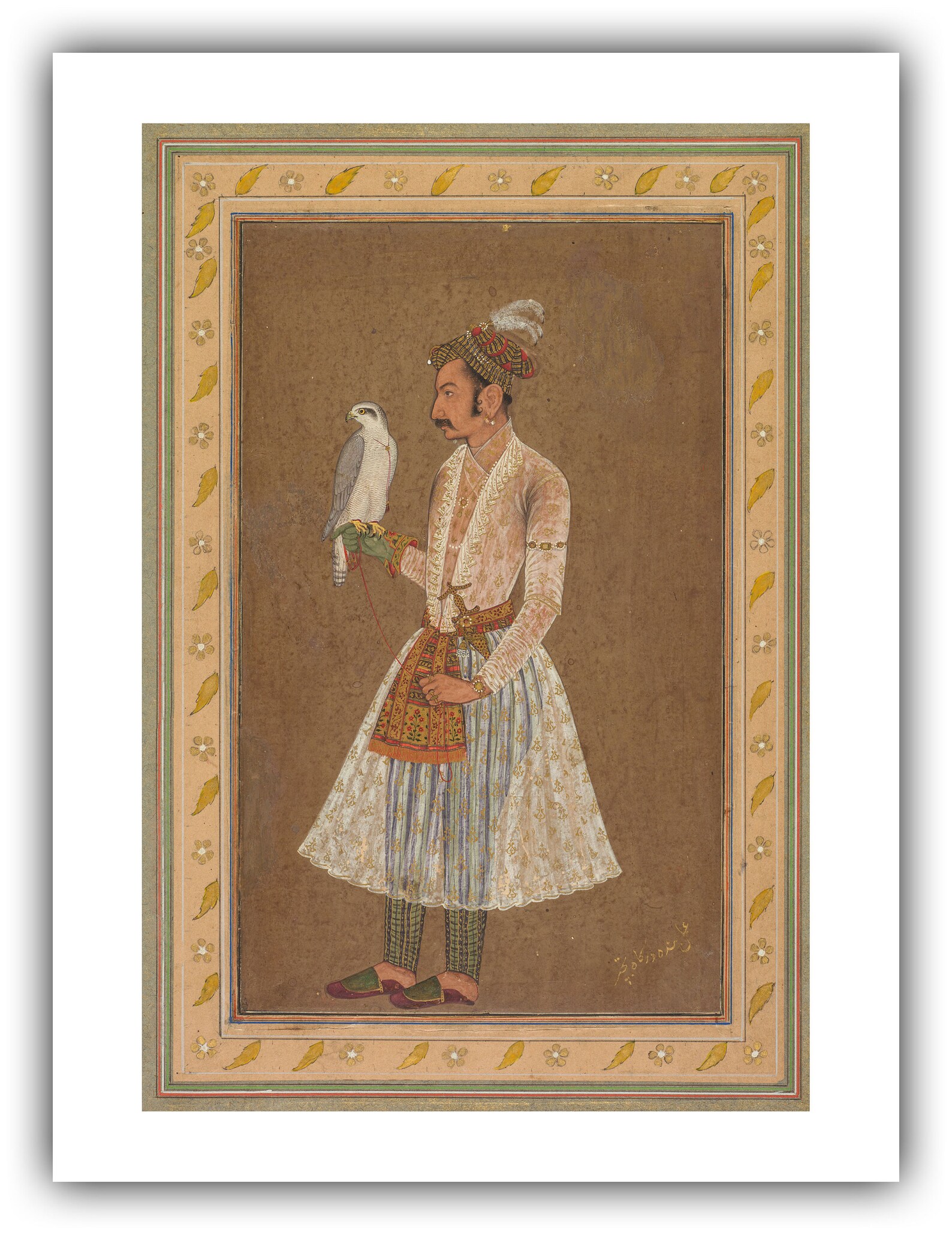 Bichitr : Portrait of Raja Jagat Singh of Nurpur c. 1619 | Etsy
