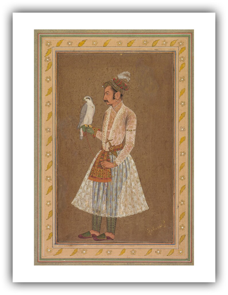 Bichitr : Portrait of Raja Jagat Singh of Nurpur c. 1619 - Etsy