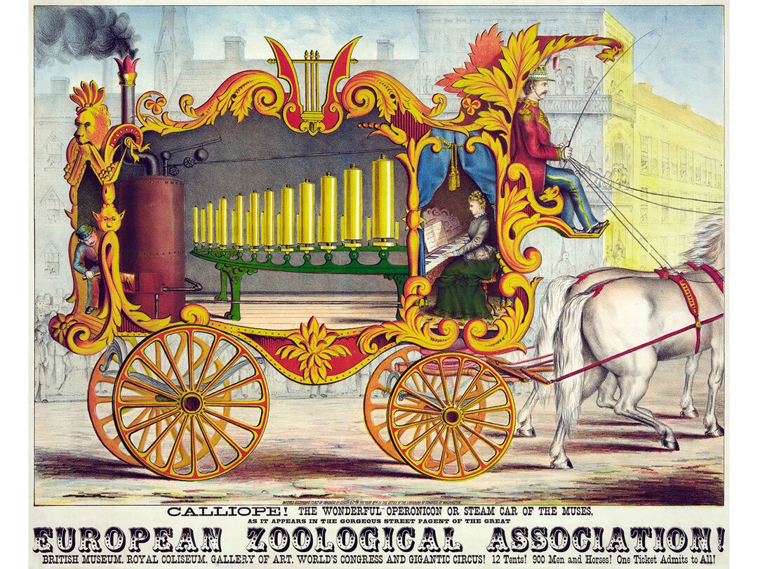 Circus Poster : Calliope the Wonderful Operonicon or Steam - Etsy