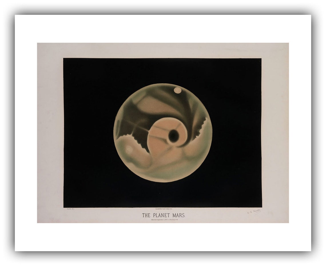 Etienne Leopold Trouvelot : the Planet Mars (the Trouvelot Astronomical ...
