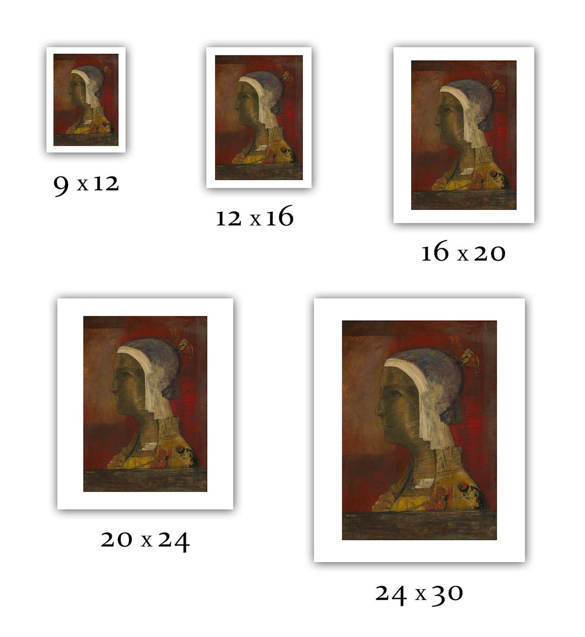 Odilon Redon : Symbolic Head (c. 1890) - Giclee Fine Art Print - Etsy