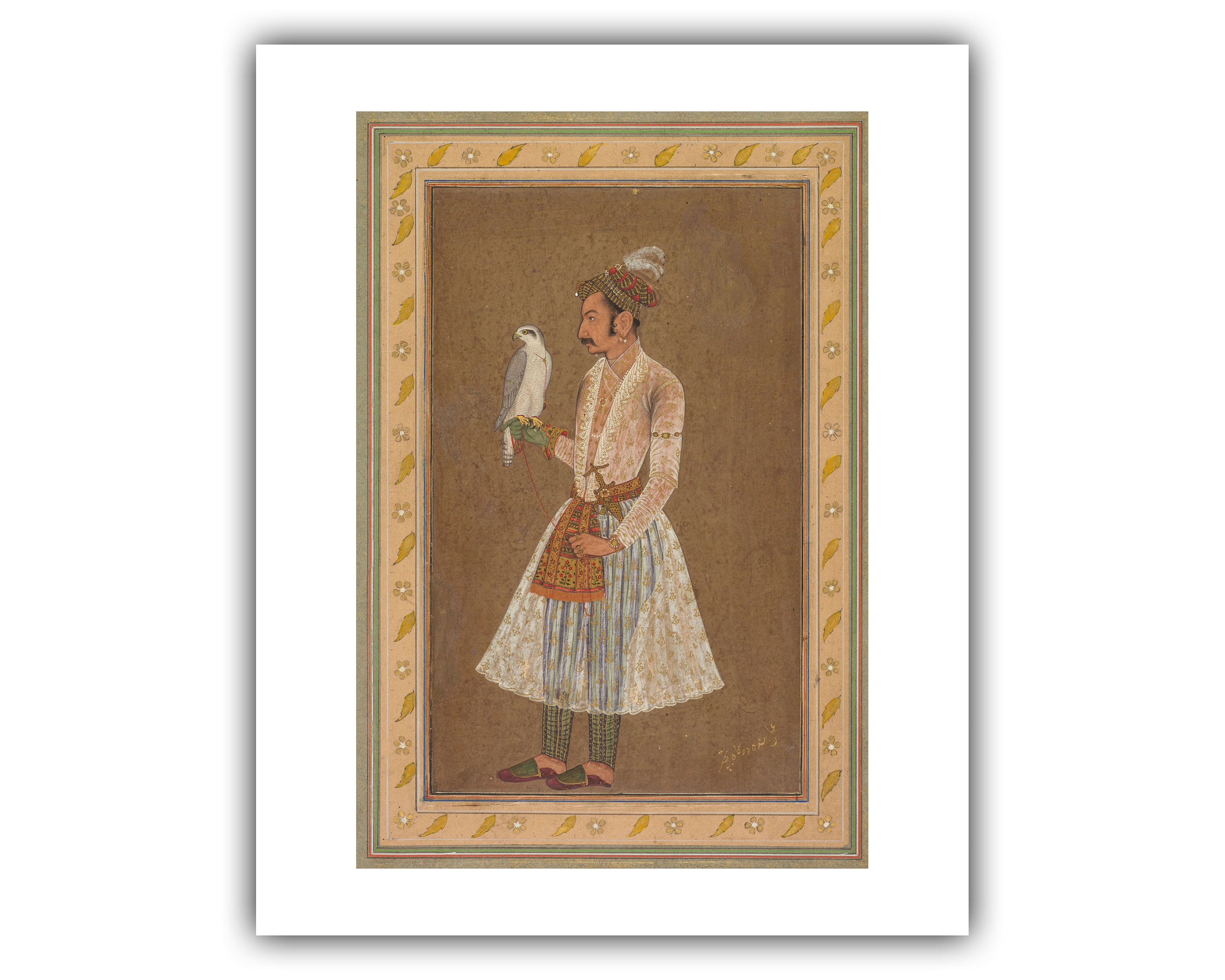 Bichitr : Portrait of Raja Jagat Singh of Nurpur | Etsy