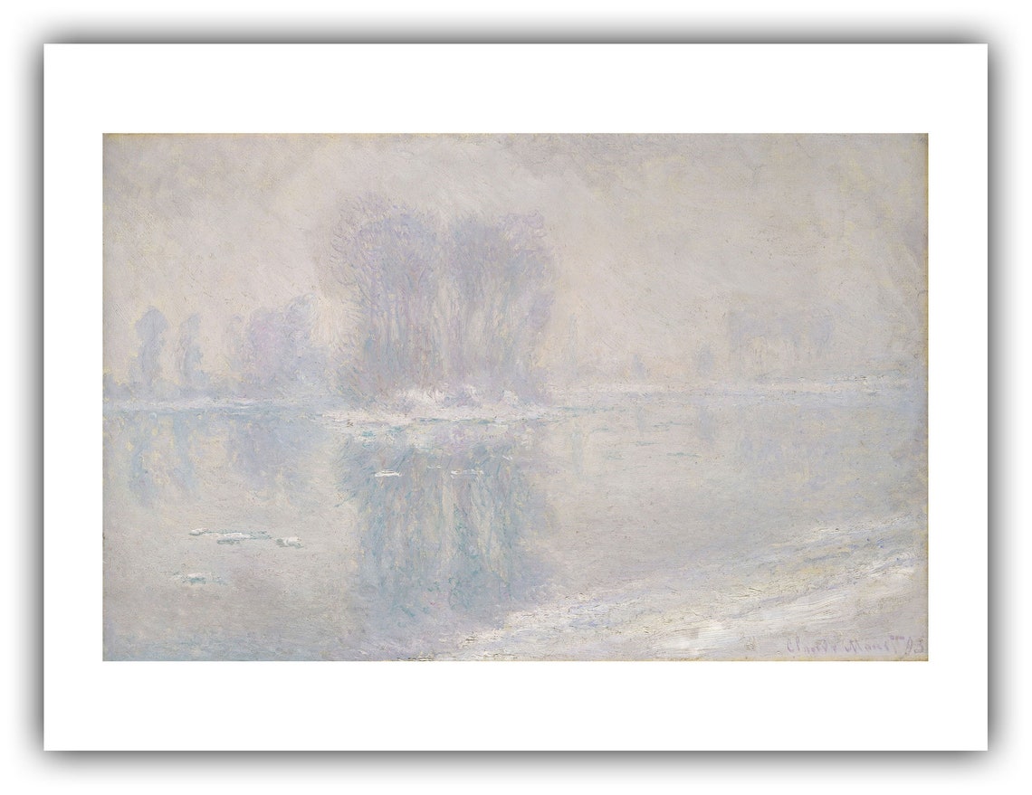 Claude Monet : Ice Floes 1893 Giclee Fine Art Print - Etsy