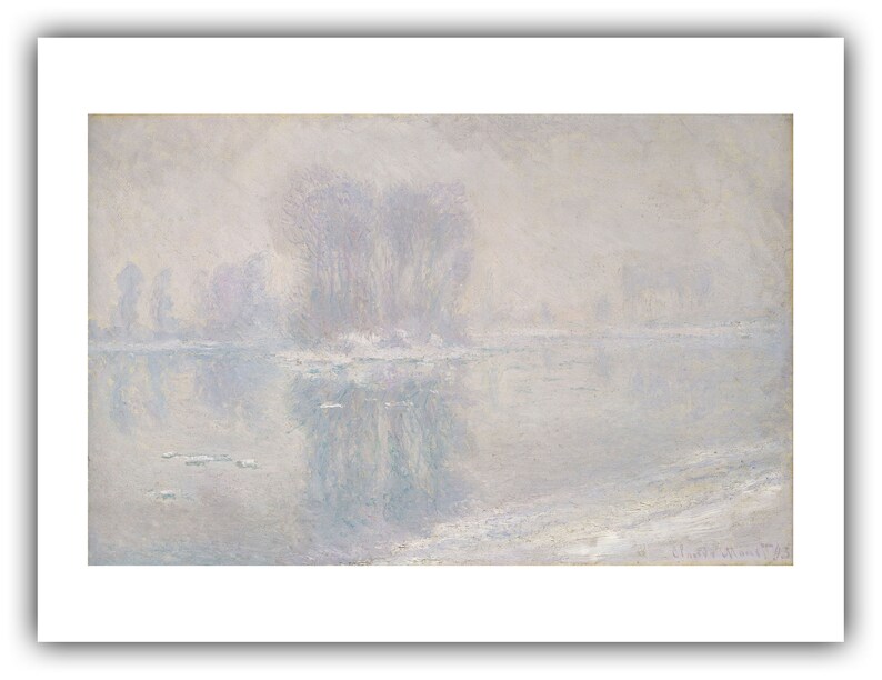 Claude Monet : Ice Floes 1893 Giclee Fine Art Print - Etsy