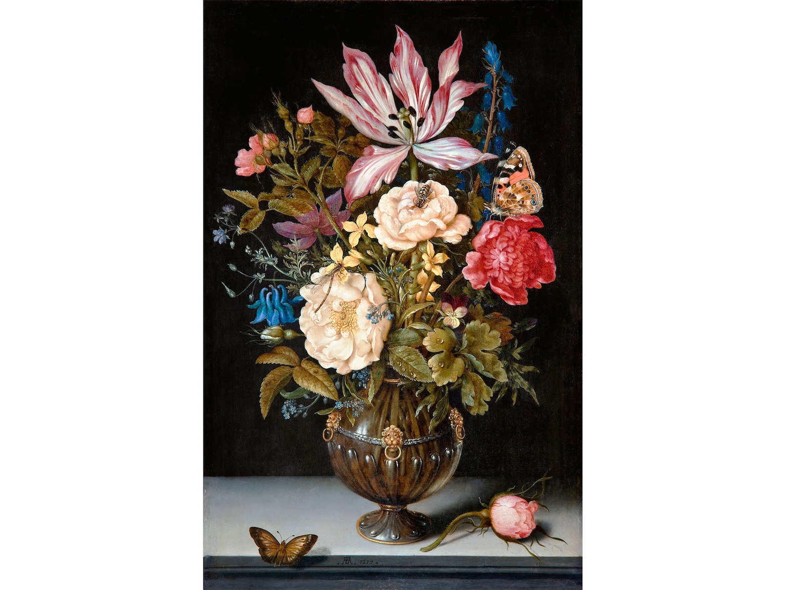 Ambrosius Bosschaert : Still Life With Flowers (1617) - Giclee Fine Art ...
