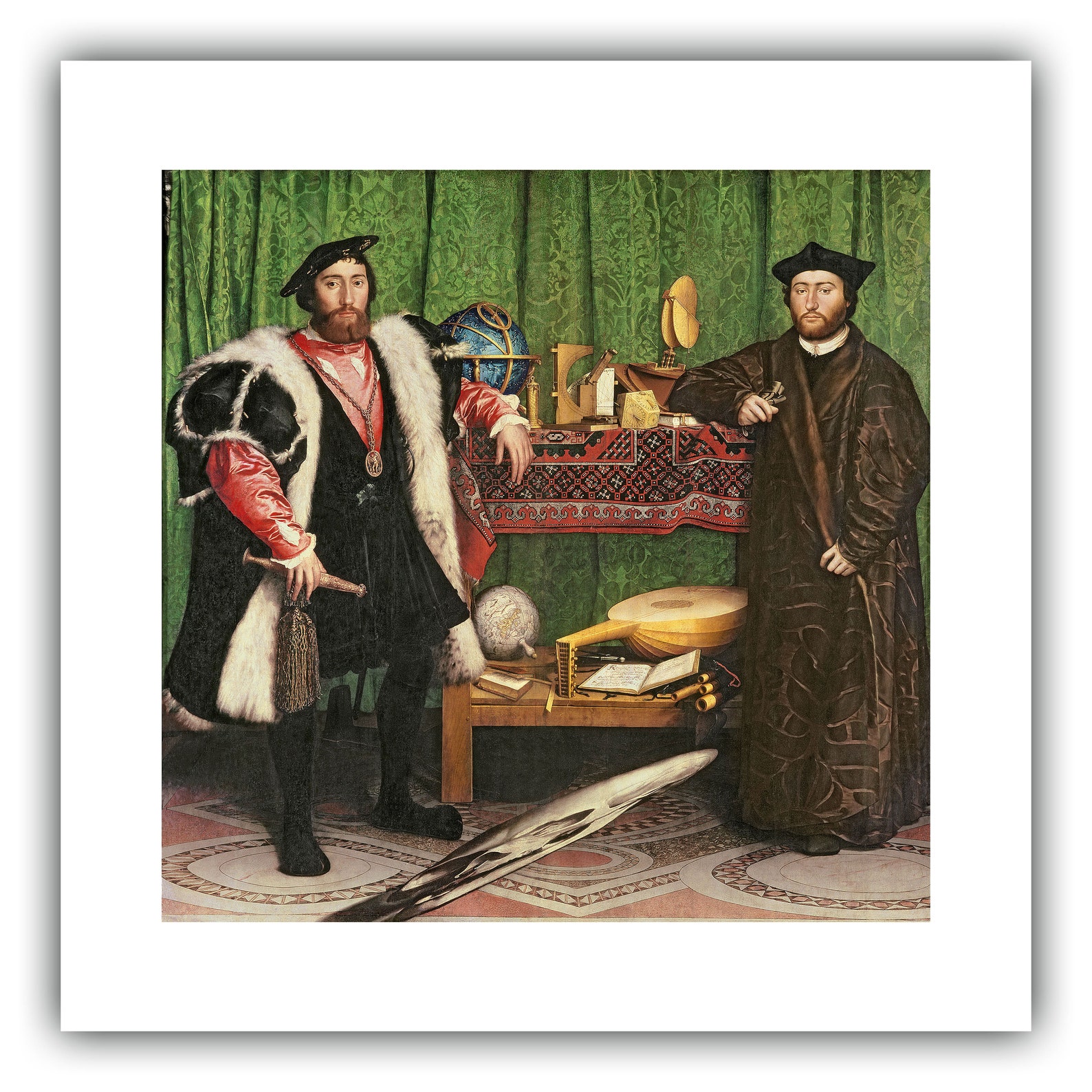 Hans Holbein the Younger : the Ambassadors (1533) - Giclee Fine Art ...