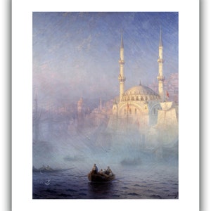 Ivan Aivazovsky : Constantinople, the Mosque of Tophane (mosquee ...