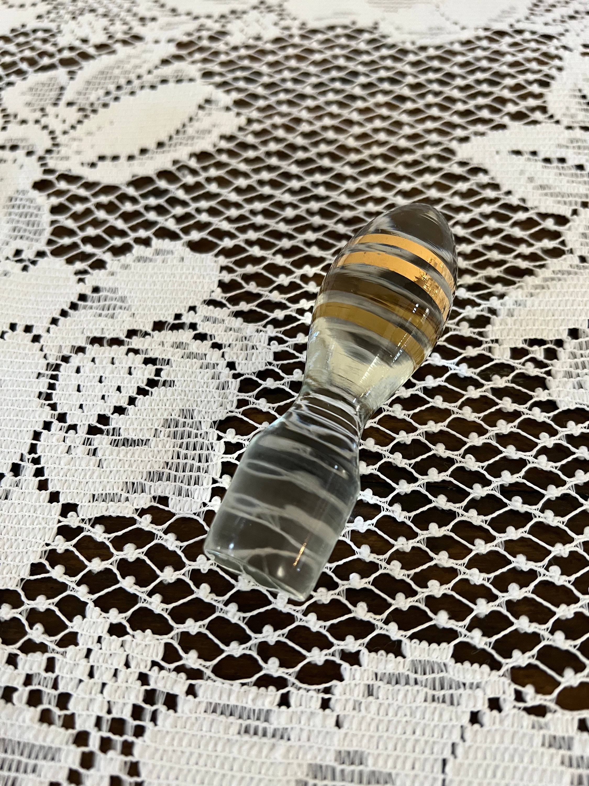 Vintage Etched Cordial Liquorer Decanter & 4 Glasses With Gold - Etsy