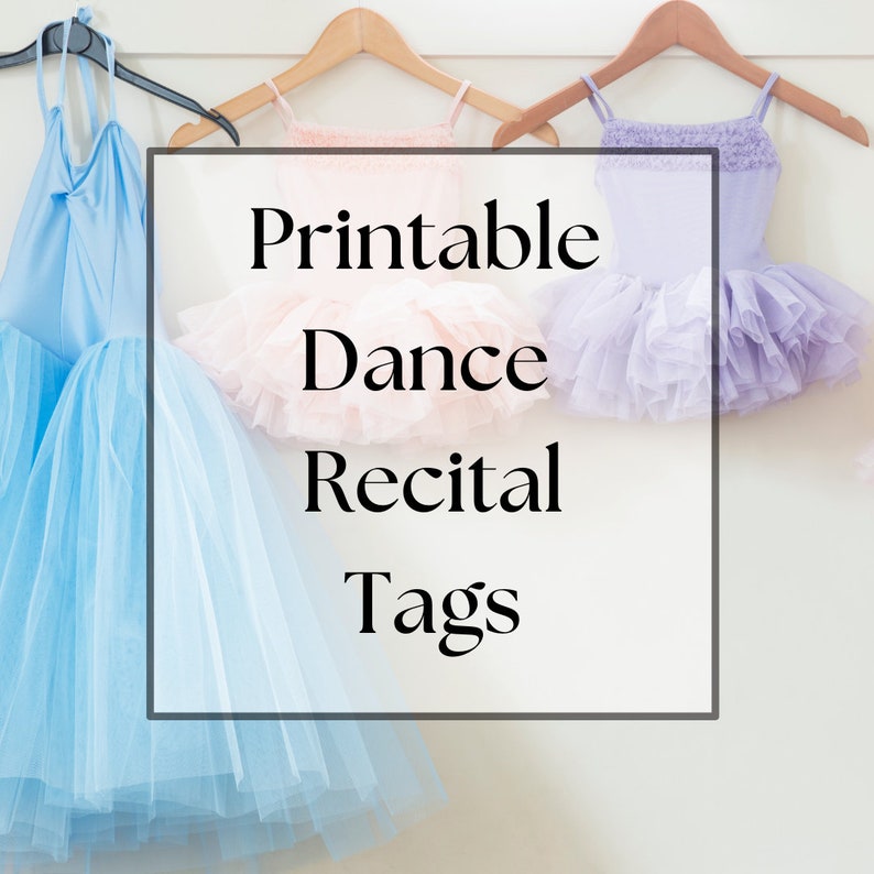 Printable Dance Recital Gift Tags Ballet Shoes Gift Tag - Etsy
