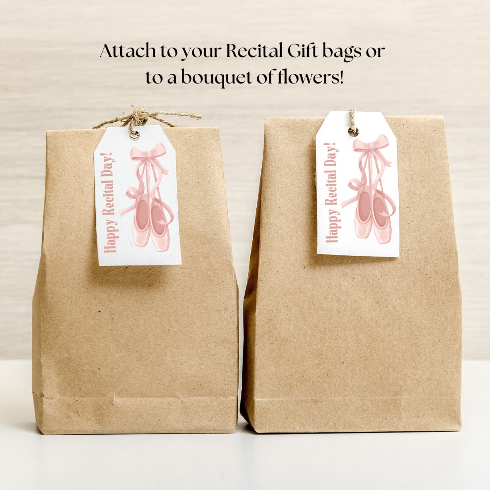 Printable Dance Recital Gift Tags Ballet Shoes Gift Tag - Etsy