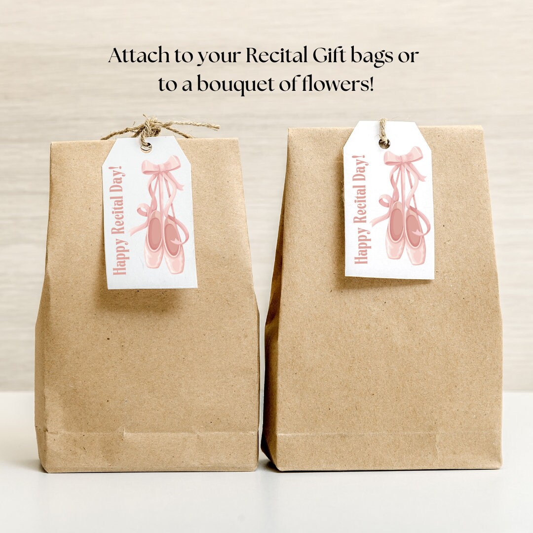 Printable Dance Recital Gift Tags Ballet Shoes Gift Tag - Etsy