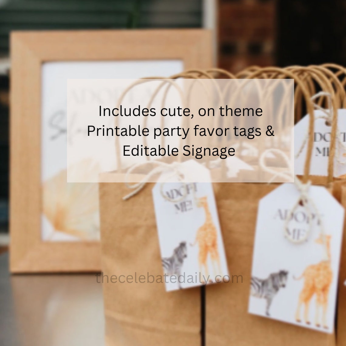 Safari Party Printable Bundle, Editable Party Printable, Safari ...