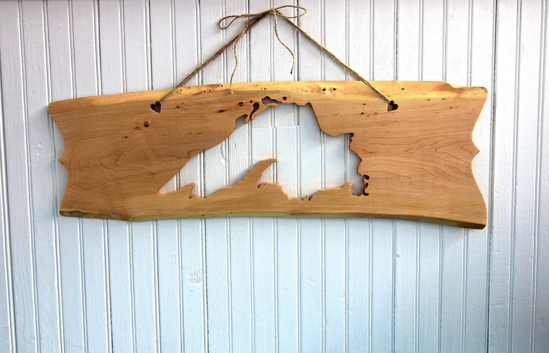 Lake Superior Sign Wall Hanging Birds Eye Maple Art Great - Etsy