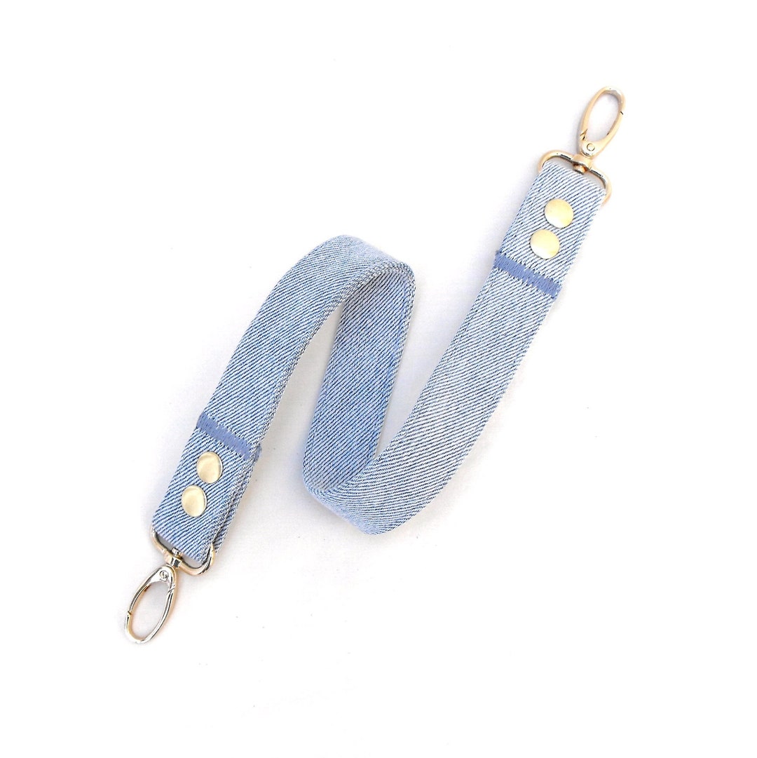 Faded Denim Purse Top Handle Made From Reclaimed Pale Blue Jeans, 1 ...