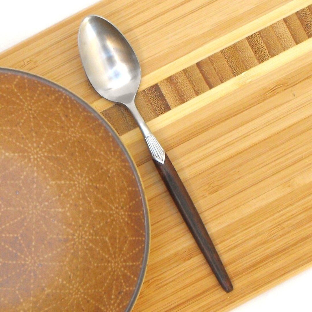 Stanley Roberts Spoon With Faux Wood Handle, Single Piece Vintage ...