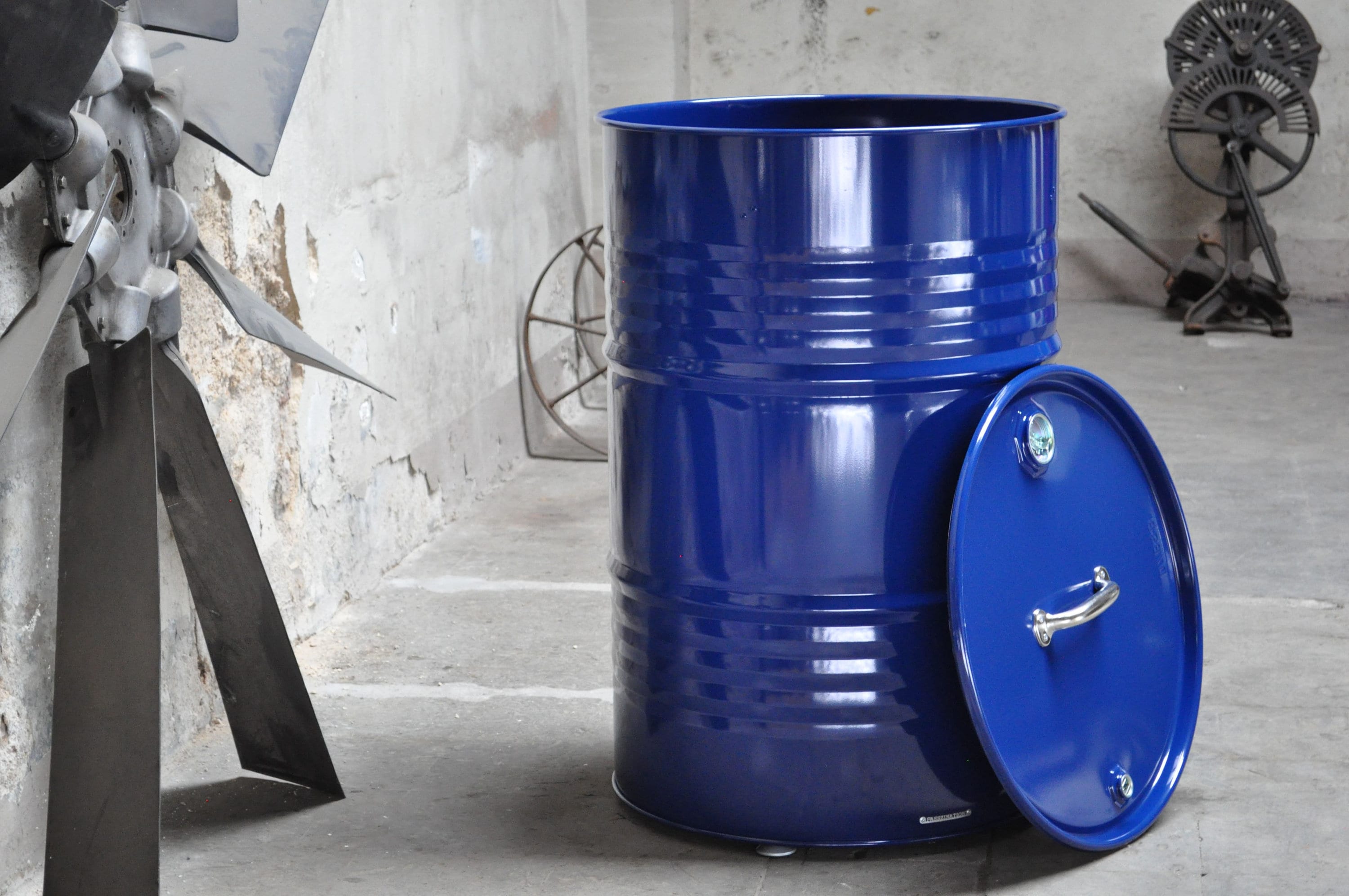 Tonne de tonneau de neufs de 200 l. Tonneau avec couvercle | Etsy
