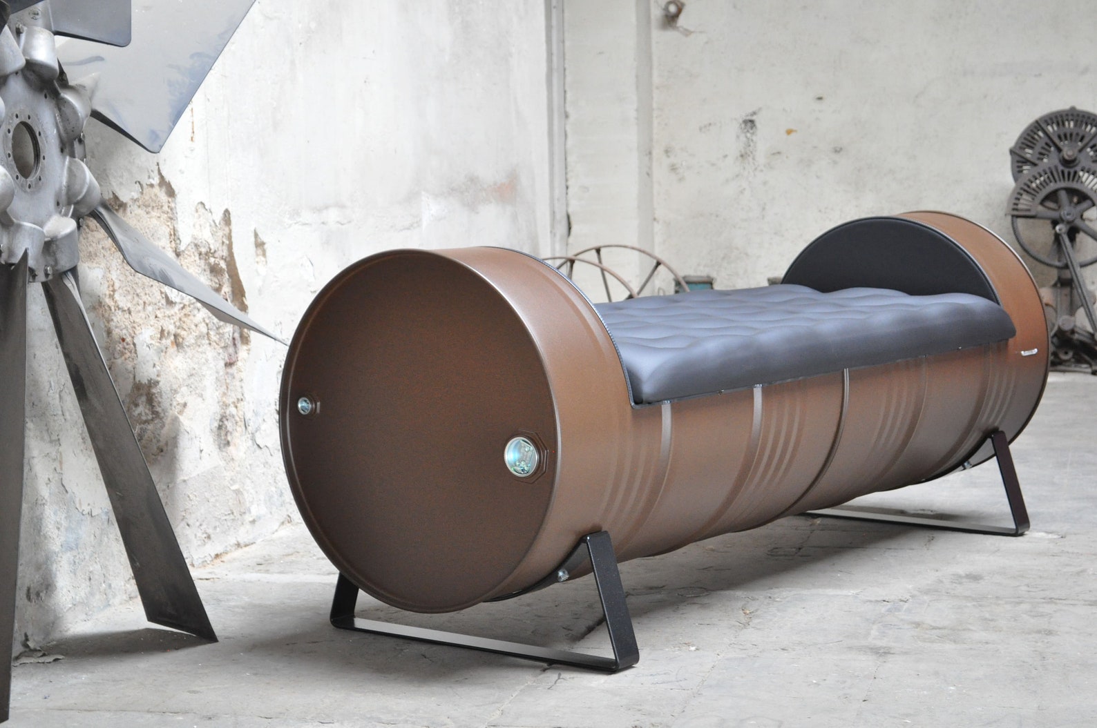 Barrel Bench Made of Brand New 200 Ltr. Barrels Barrel Bench - Etsy
