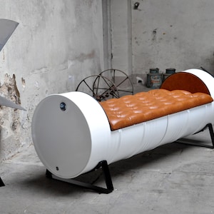 Barrel Bench Made of Brand New 200 Ltr. Barrels Barrel Bench - Etsy