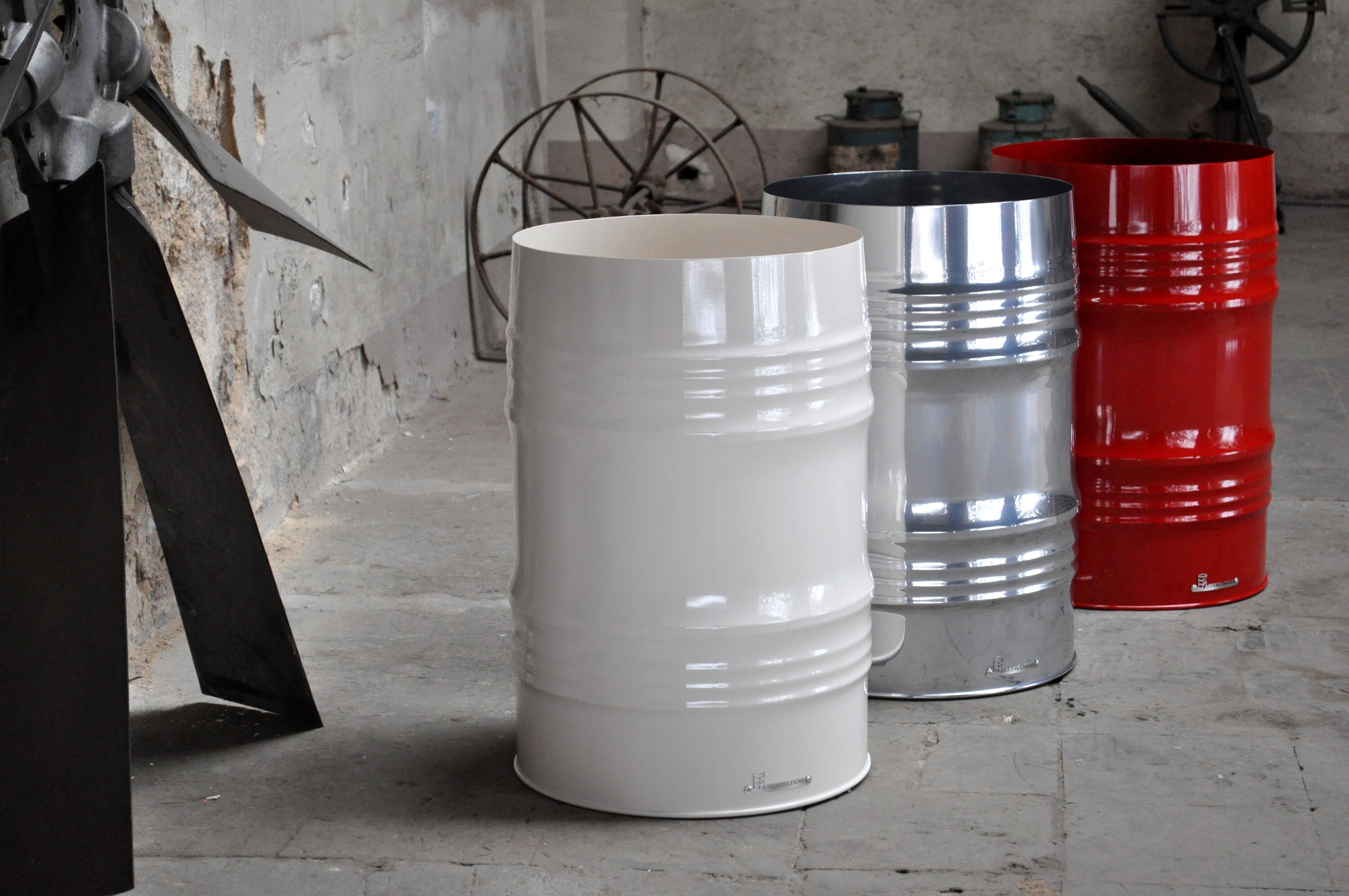 Home & Living barrel bin paper bucket Paper bin of 60 litres new barrel ...