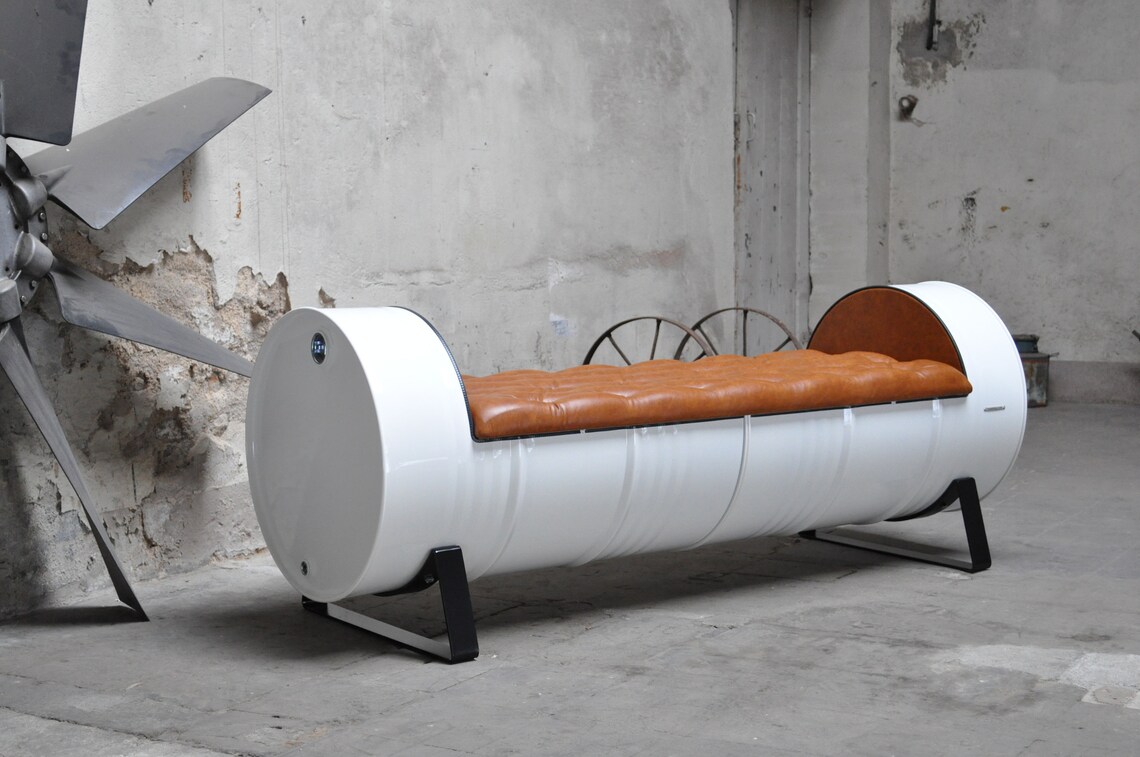 Barrel Bench Made of Brand New 200 Ltr. Barrels Barrel Bench - Etsy