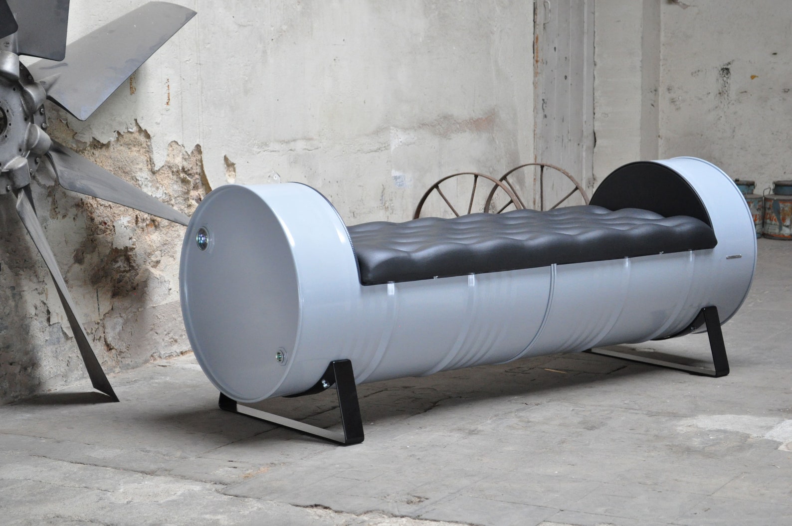 Barrel Bench Made of Brand New 200 Ltr. Barrels Barrel Bench - Etsy